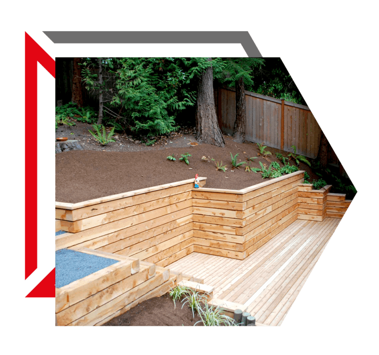 Wooden Retaining Wall - Don Valley Stone